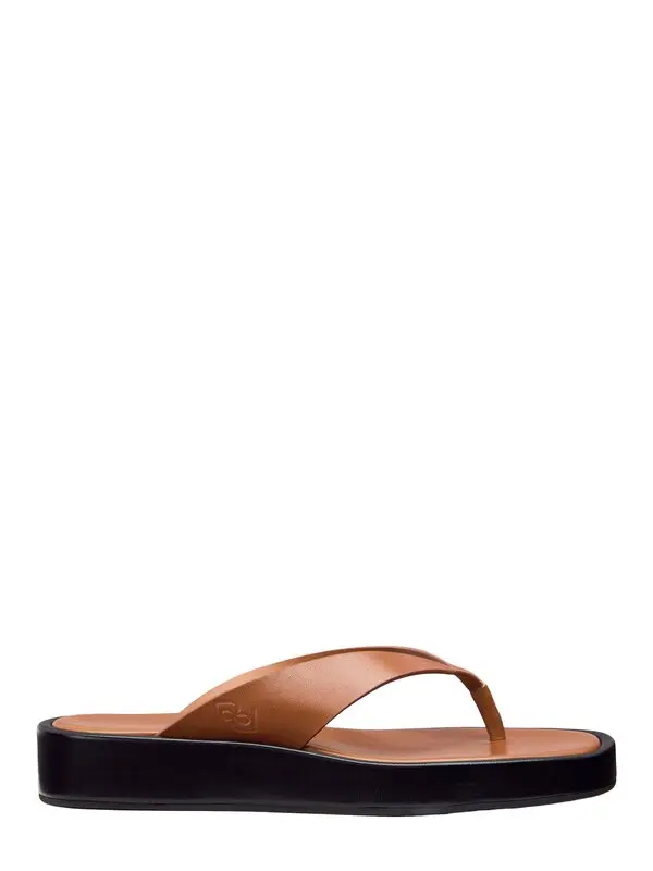 REFORMATION Eden Platform Thong - Brown