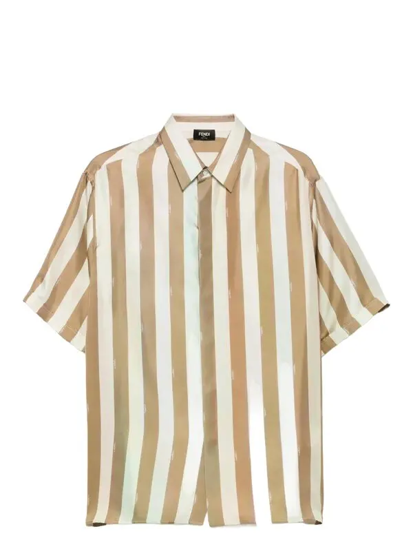 Fendi Silk Shirt - Neutrals