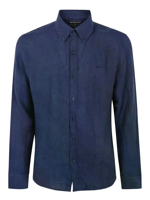 Michael Kors Logo-embroidered Shirt - Blue