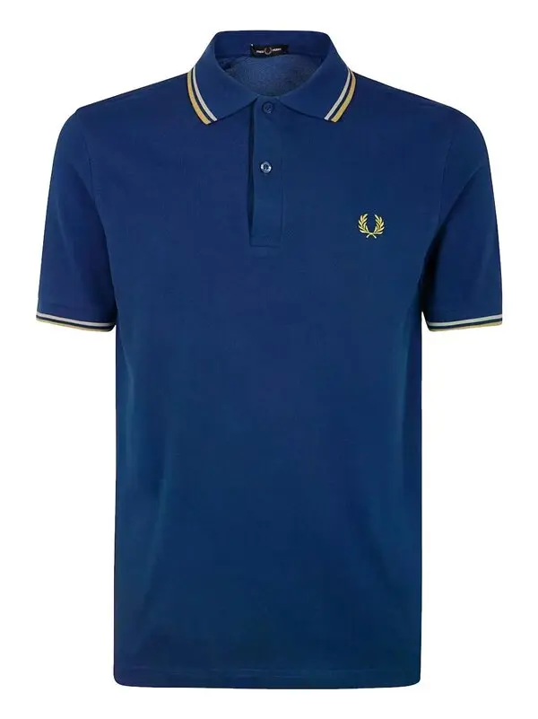 Fred Perry Logo-embroidered Polo Shirt - Blue