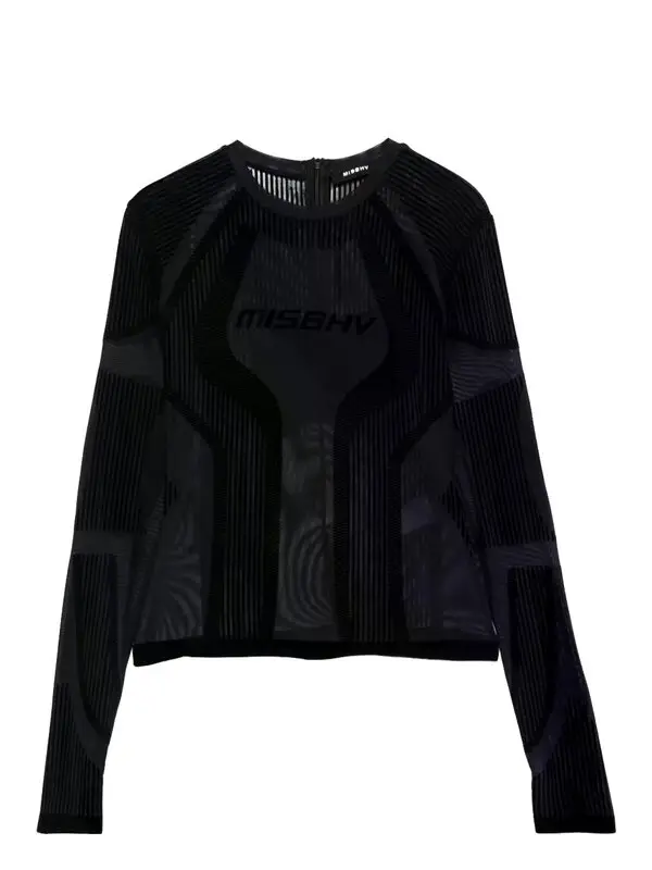 MISBHV Flocked Mesh T-shirt - Black