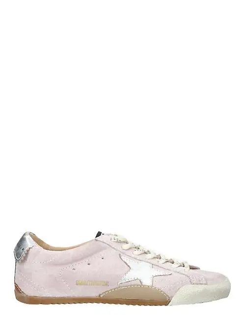 GOLDEN GOOSE True-star Suede Low-top Trainers - Pink Comb