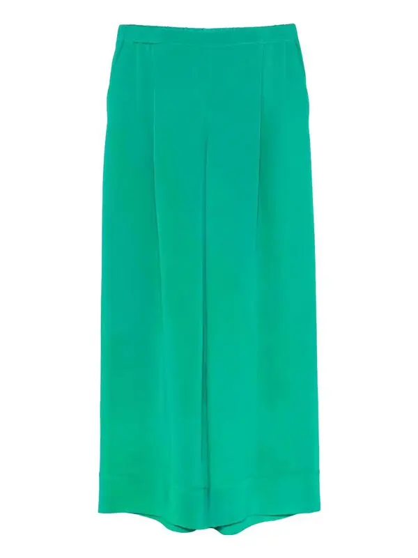 Carine Gilson Crepe Trousers - Green