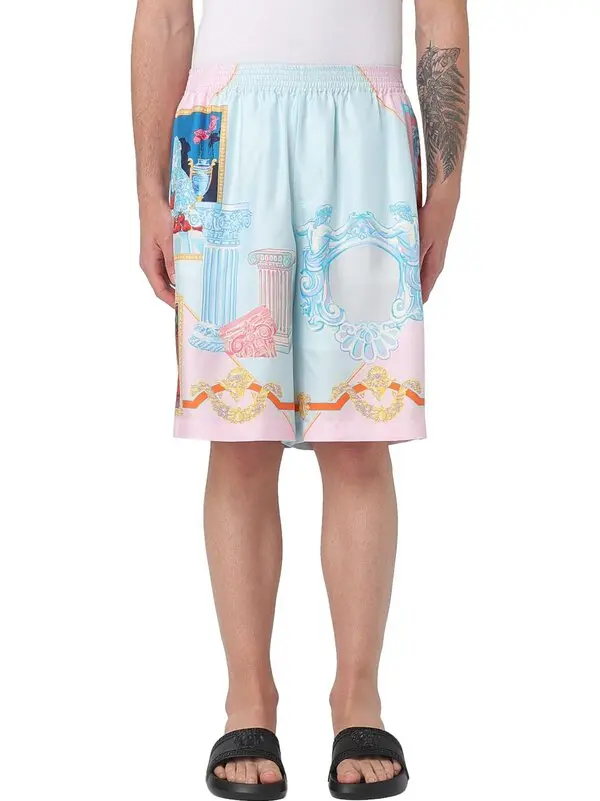 Versace Printed Shorts - Gnawed Blue