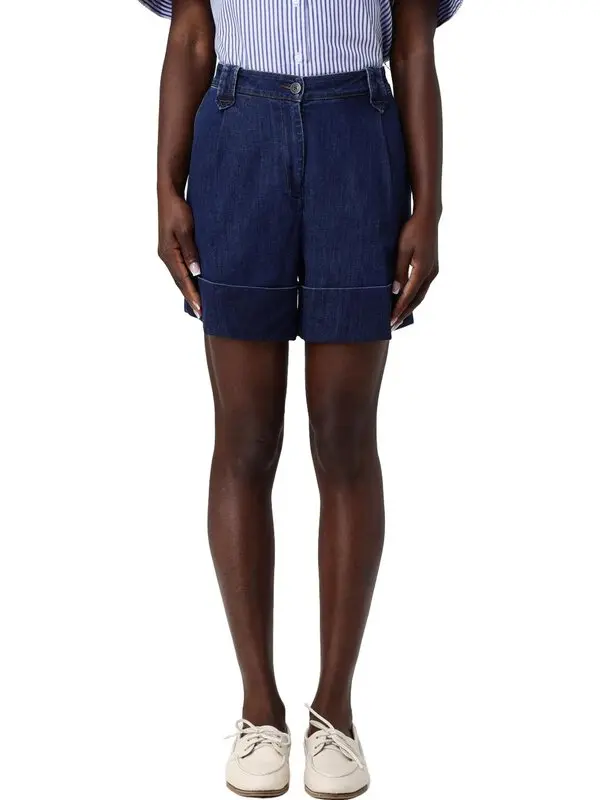 FAY Cuffed Shorts - Blue