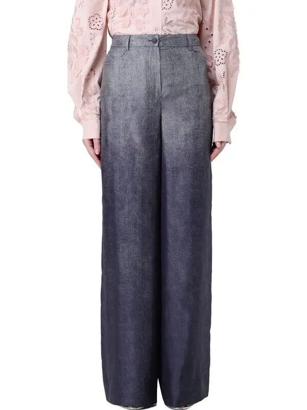 Alberta Ferretti Wide Leg Pants - Multicolor
