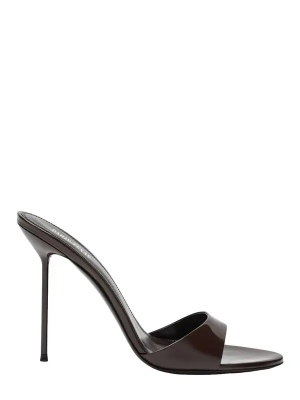 Paris Texas Lidia Patent Leather Mules - Ebony