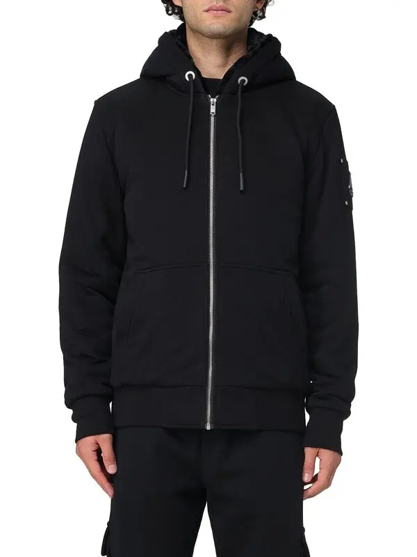 Moose Knuckles Zip Up Jacket - Black