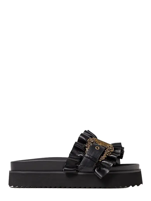Versace Flat Sandal - Black