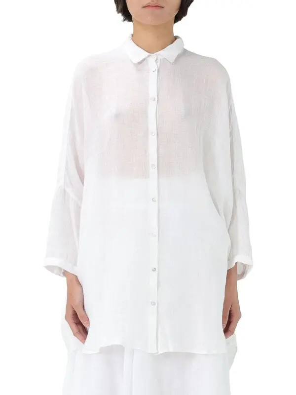 120% Lino Button Down Shirt - White