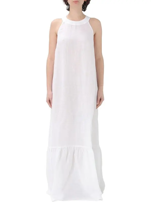 120% Lino Dress - White
