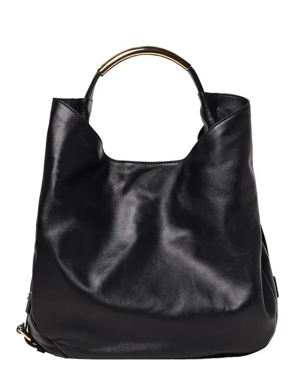 Moschino Leather Tote Bag - Black