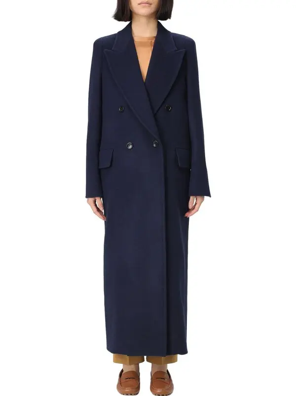 Max Mara Long Overcoat - Blue
