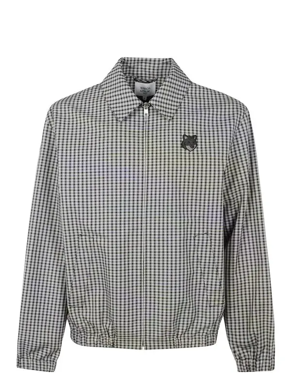 Maison Kitsuné Checked Shirt Jacket - Grey