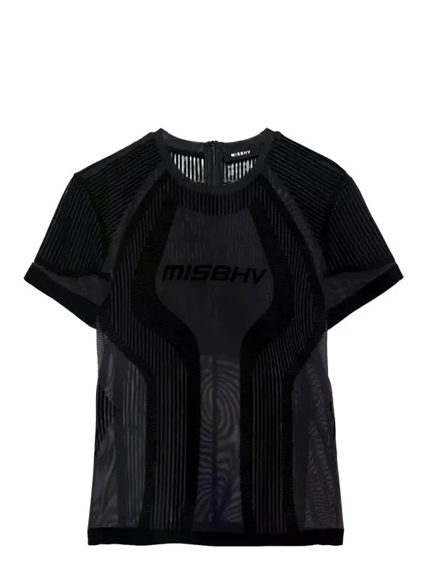 MISBHV Flocked Mesh T-shirt - Black