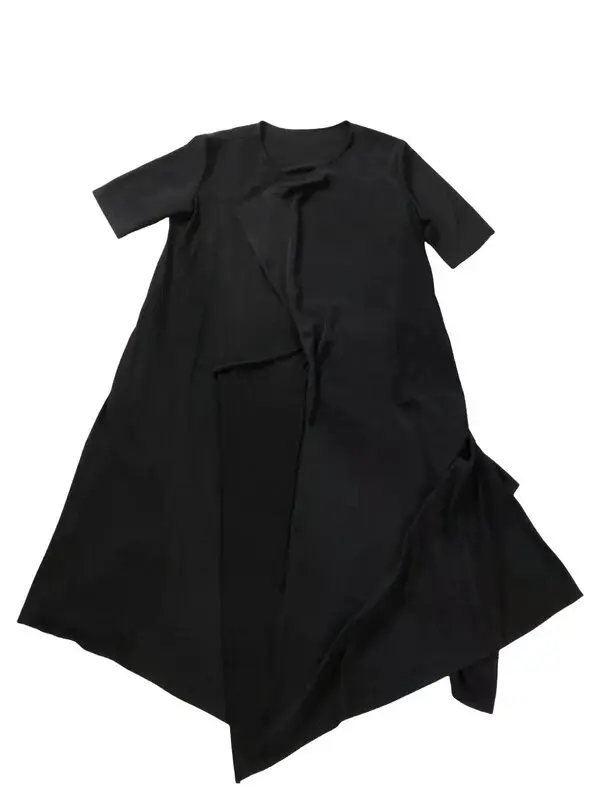 Yohji Yamamoto Asymmetric Midi Dress - Black
