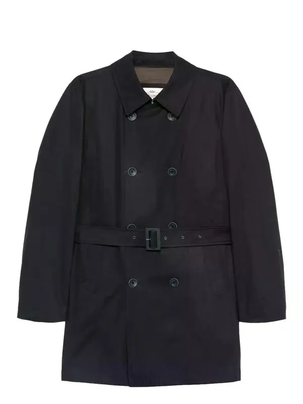 Herno Cotton Trench Coat - Blue
