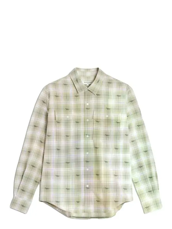 Maison Kitsuné Checked Shirt - Green