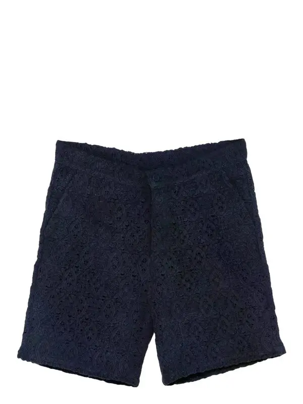DAILY PAPER Lace Shield Shorts - Blue