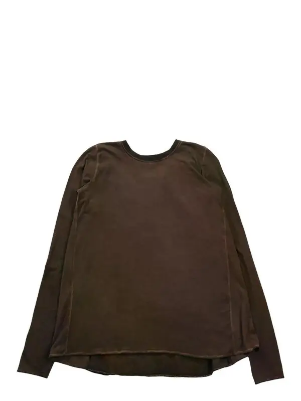UMA WANG Panelled T-shirt - Brown
