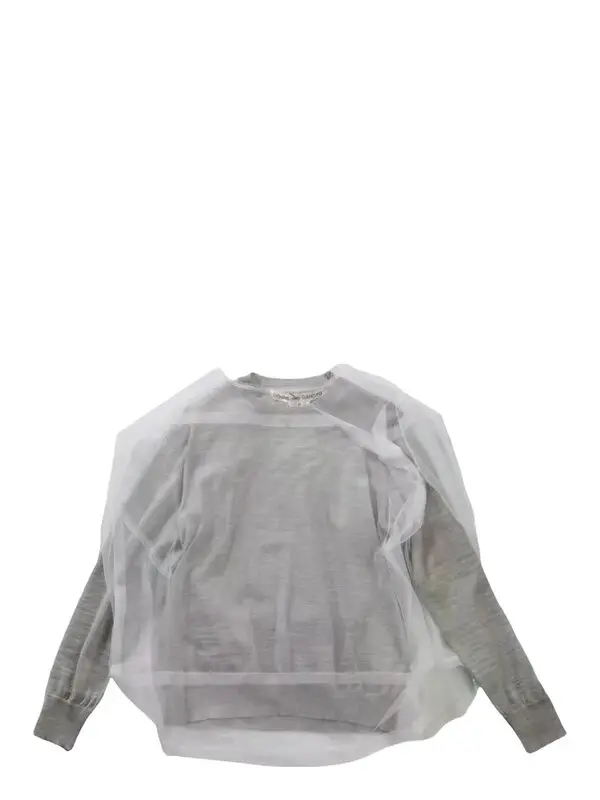 Comme Des Garçons Layered Sweatshirt - Neutrals