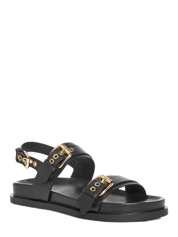 Agl Cristina Slingback Sandals - Nero