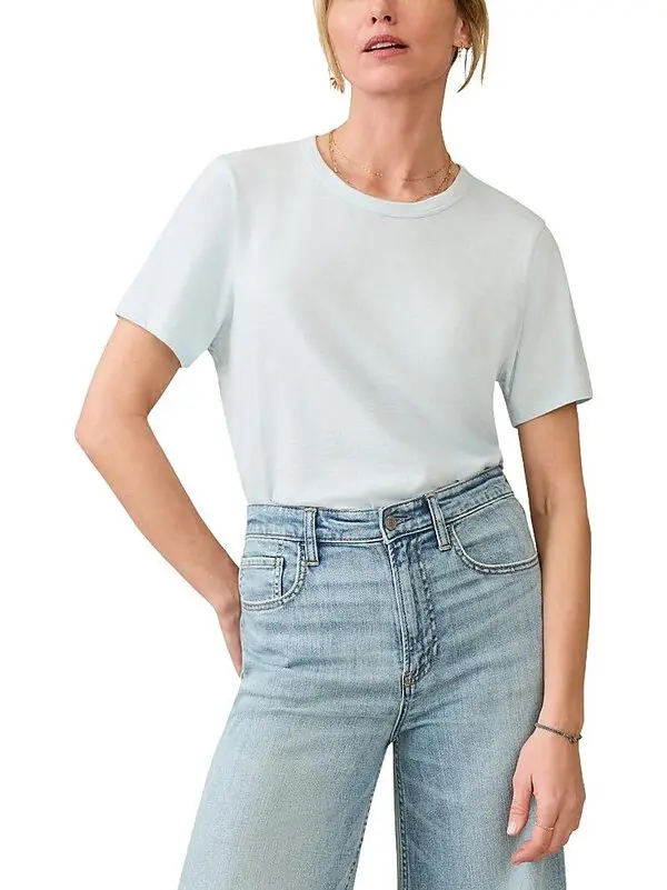 Faherty Brand Sunwashed Essential T-shirt - Sky