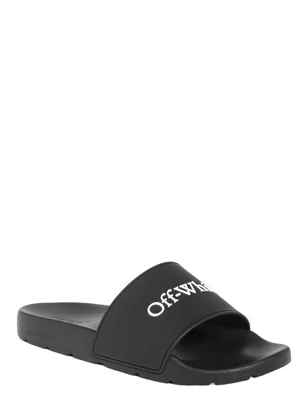 Off-White Bookish Slide Sandals - Black/white