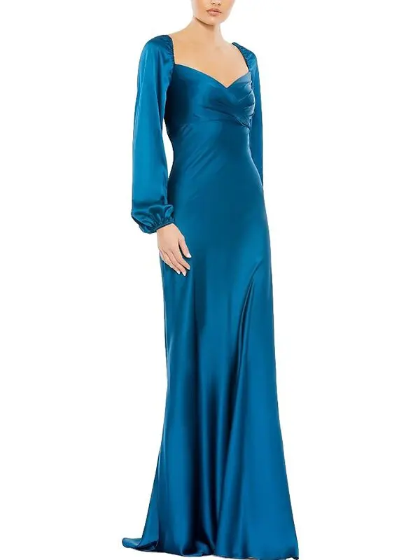 Mac Duggal Ieena Collection Sweetheart Gown - Ocean Blue