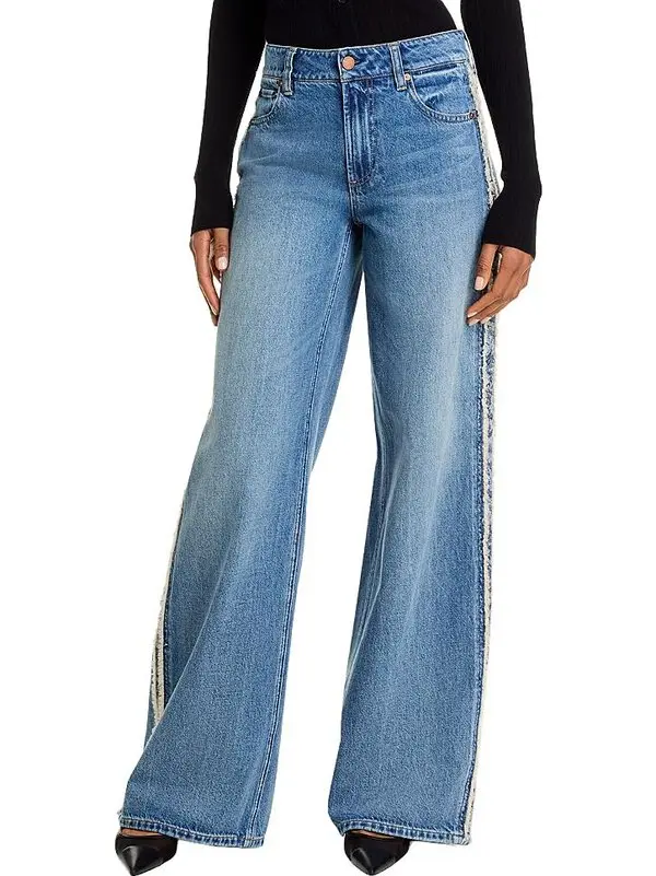 Alice + Olivia Trish Mr. Baggy Mid-rise Jeans - Denim