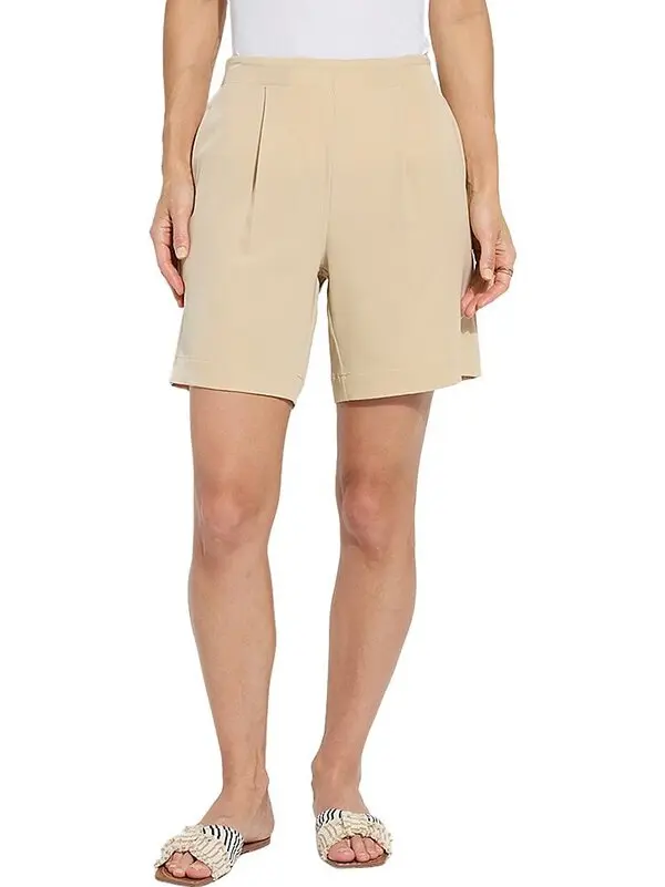 Lyssé Dia Pleated Shorts - Raffia
