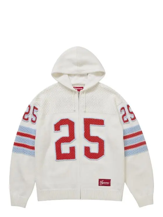 Supreme Sport Zip Up Hooded Sweater - White