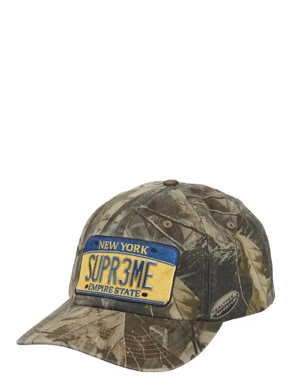 Supreme License Plate 6-panel Cap - Camo
