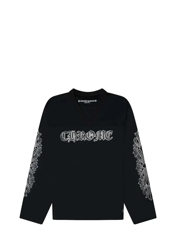 Chrome Hearts Stadium Mesh Long Sleeve Jersey - Black