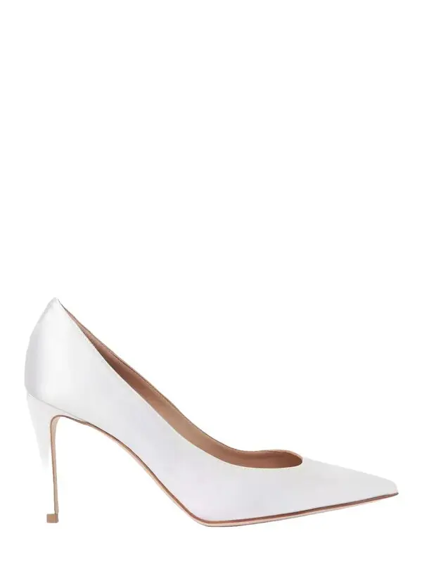 SCAROSSO 90mm Leather Pumps - White