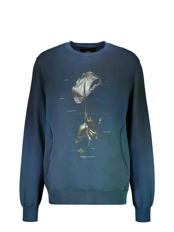ISO.POETISM Anatomy-print Sweatshirt - Blue
