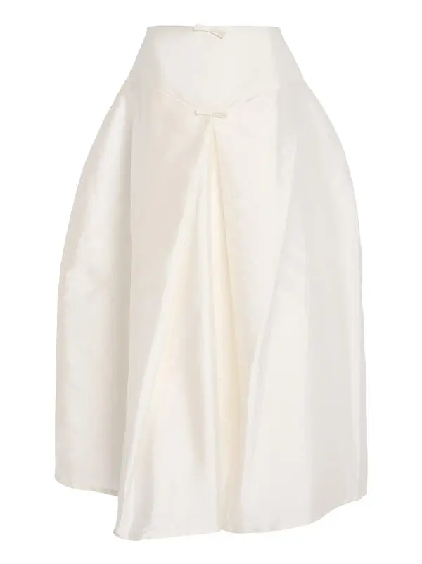 MARLIES GRACE Exclusive Celeste Taffeta Skirt - White