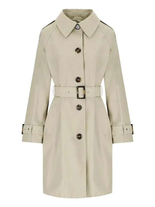 Barbour Maia Cotton-blend Trench Coat - Beige