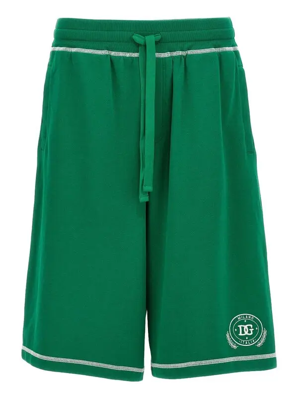 Dolce & Gabbana Logo Bermuda Shorts - Green