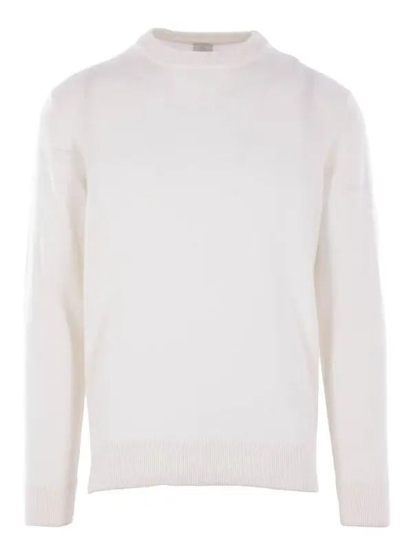 Eleventy Cashmere Knit Sweater - White+sand
