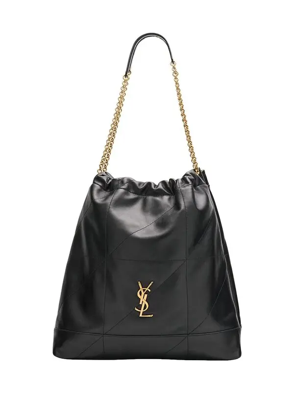 Saint Laurent Jamie Large Pochon Shoulder Bag - Noir