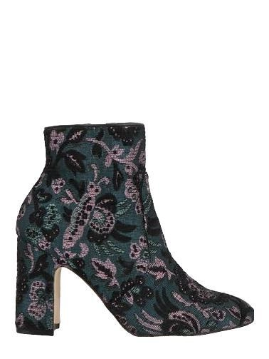 STUART WEITZMAN Jacquard Ankle Boots - Deep Teal