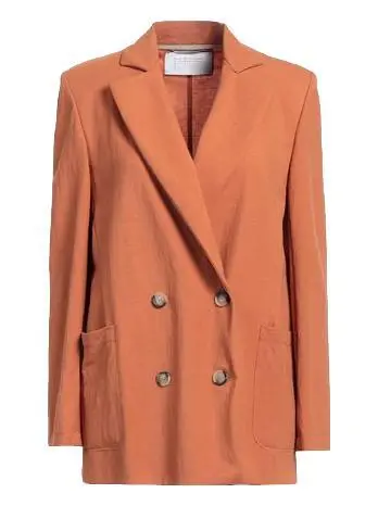Harris Wharf London Double-breasted Blazer - Rust
