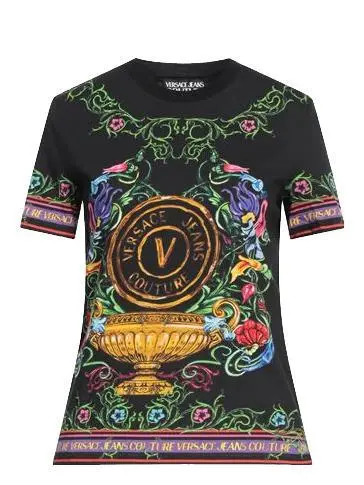 Versace Printed Cotton T-shirt - Black