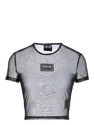 Versace Tulle Crop Top - Black