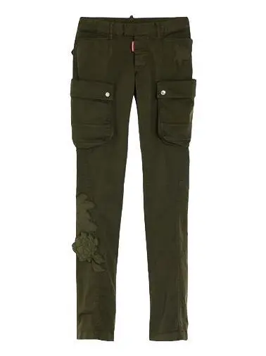 Dsquared2 Gabardine Cargo Pants - Green