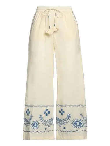OTTOD'AME Wide-leg Cotton Pants - White