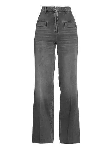 Sandro Cotton Wide-leg Jeans - Grey