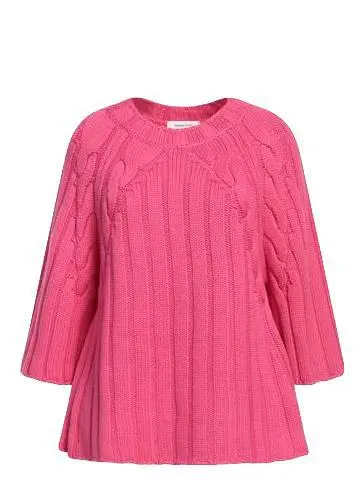 Fabiana Filippi Virgin Wool Crewneck Sweater - Fuchsia