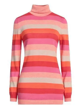 Woolrich Turtleneck Cotton Cashmere Top - Salmon Pink